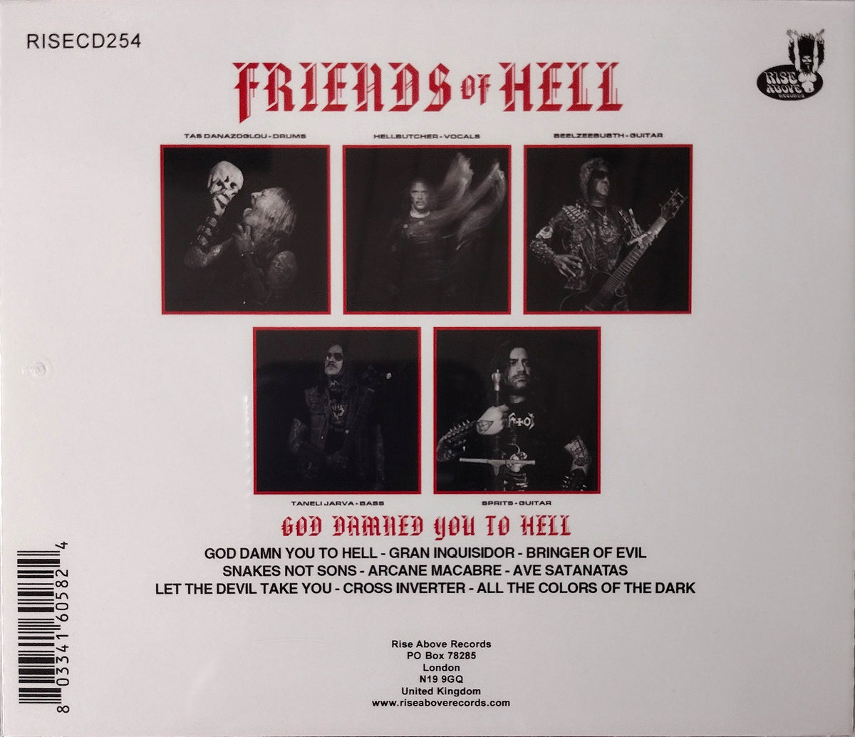 Friends Of Hell - God Damned You To Hell (CD) – The Cosmic Peddler