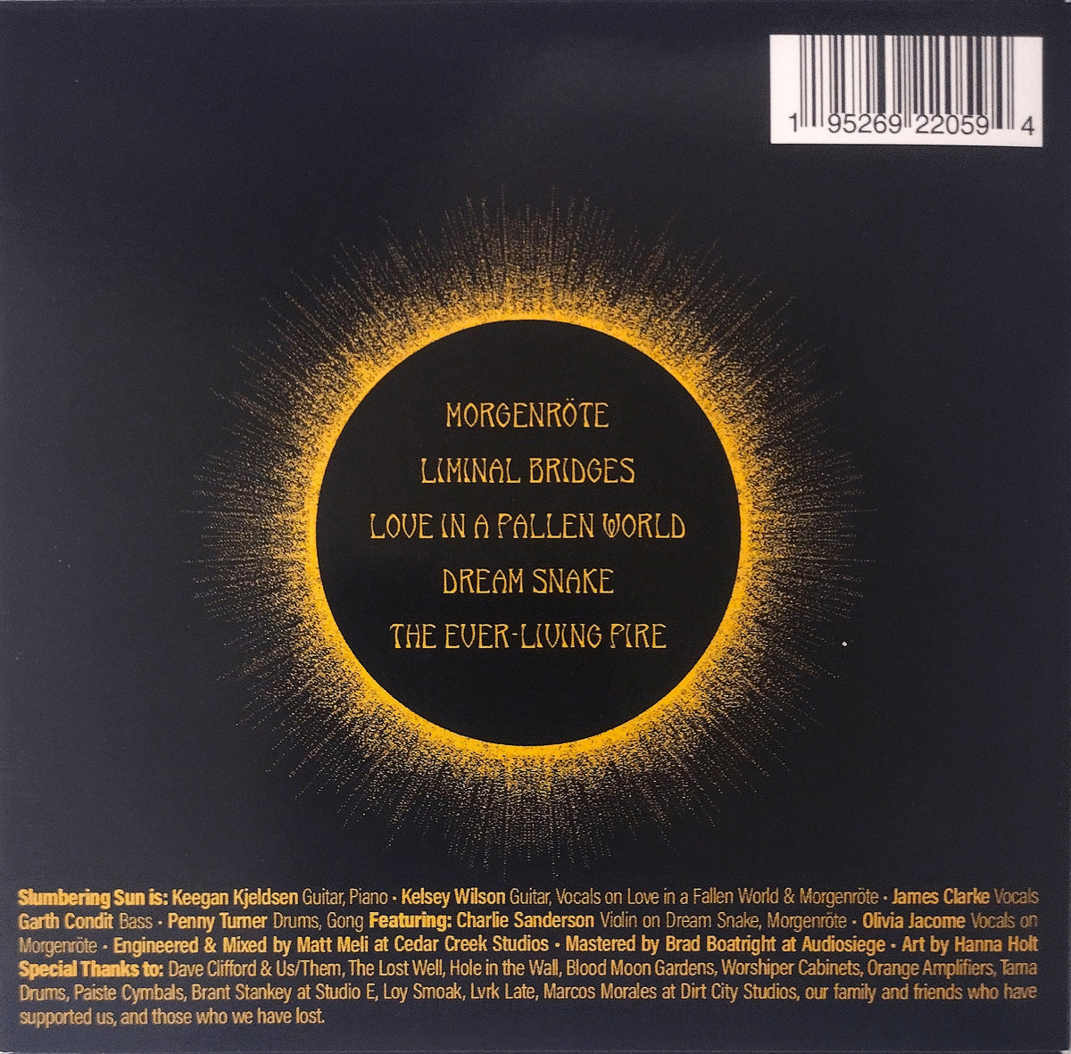 Slumbing Sun - The Ever-Living Fire (CD) – The Cosmic Peddler